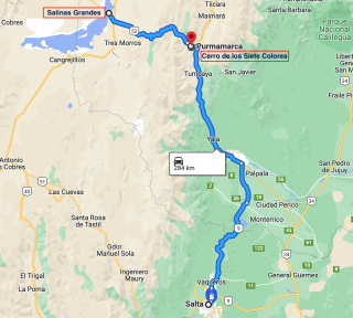 Argentina - The town of Salta - The Hill of Seven Colors, The Train to ...